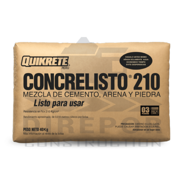 Quikrete Concrelisto 210 – Direpor Construcción