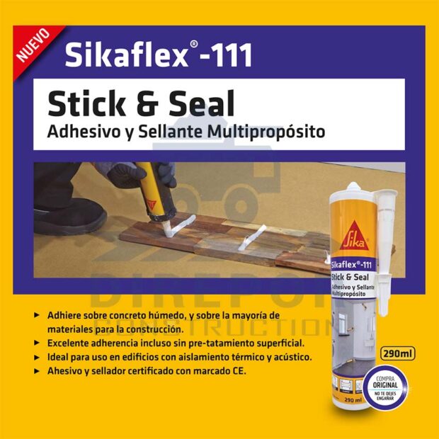 Sikaflex®-111 Stick & Seal – Direpor Construcción